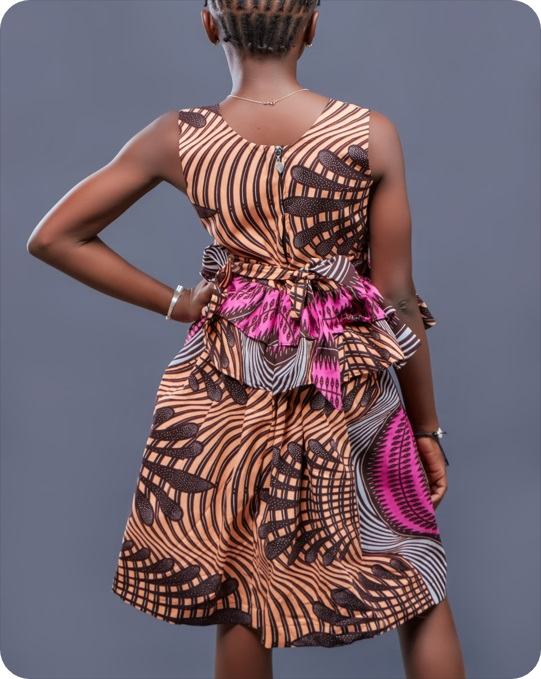 Double Peplum Print - Yobaal